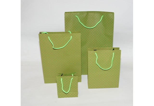 Recycled hard paper bags - DOTS collection
